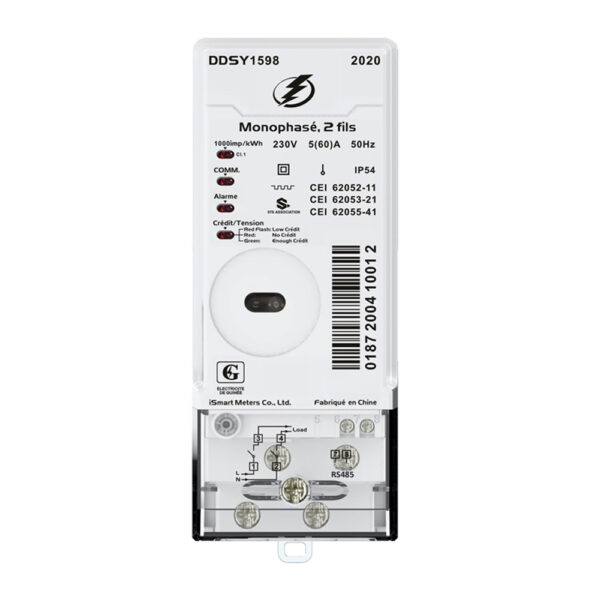 Din Rail Prepaid Meter of DDSY1598 Split 5(100)A for Guinea